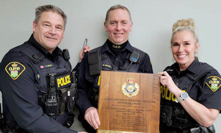 The Kincardine Record | South Bruce OPP constable Kevin Martin receives ...